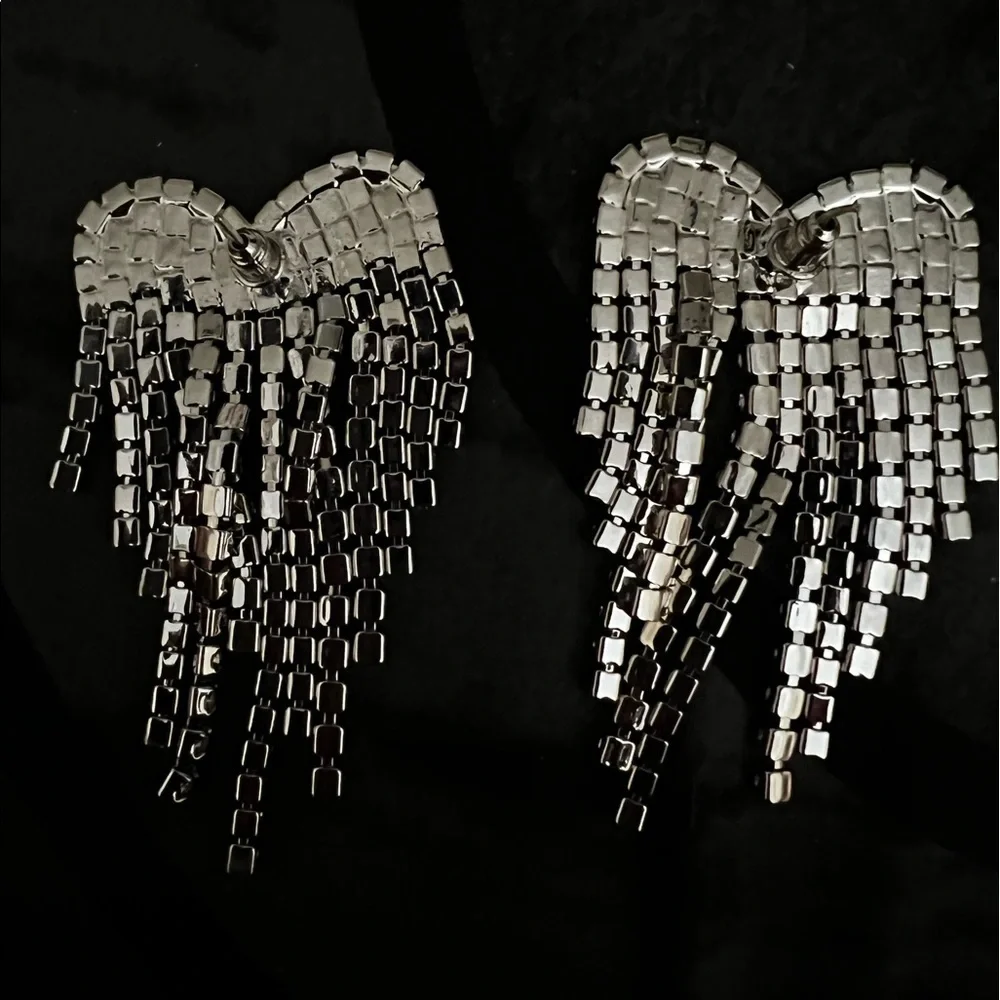 Jewelry | Sparkly Sexy Elegant Long Hoops Earrings To Call The ...